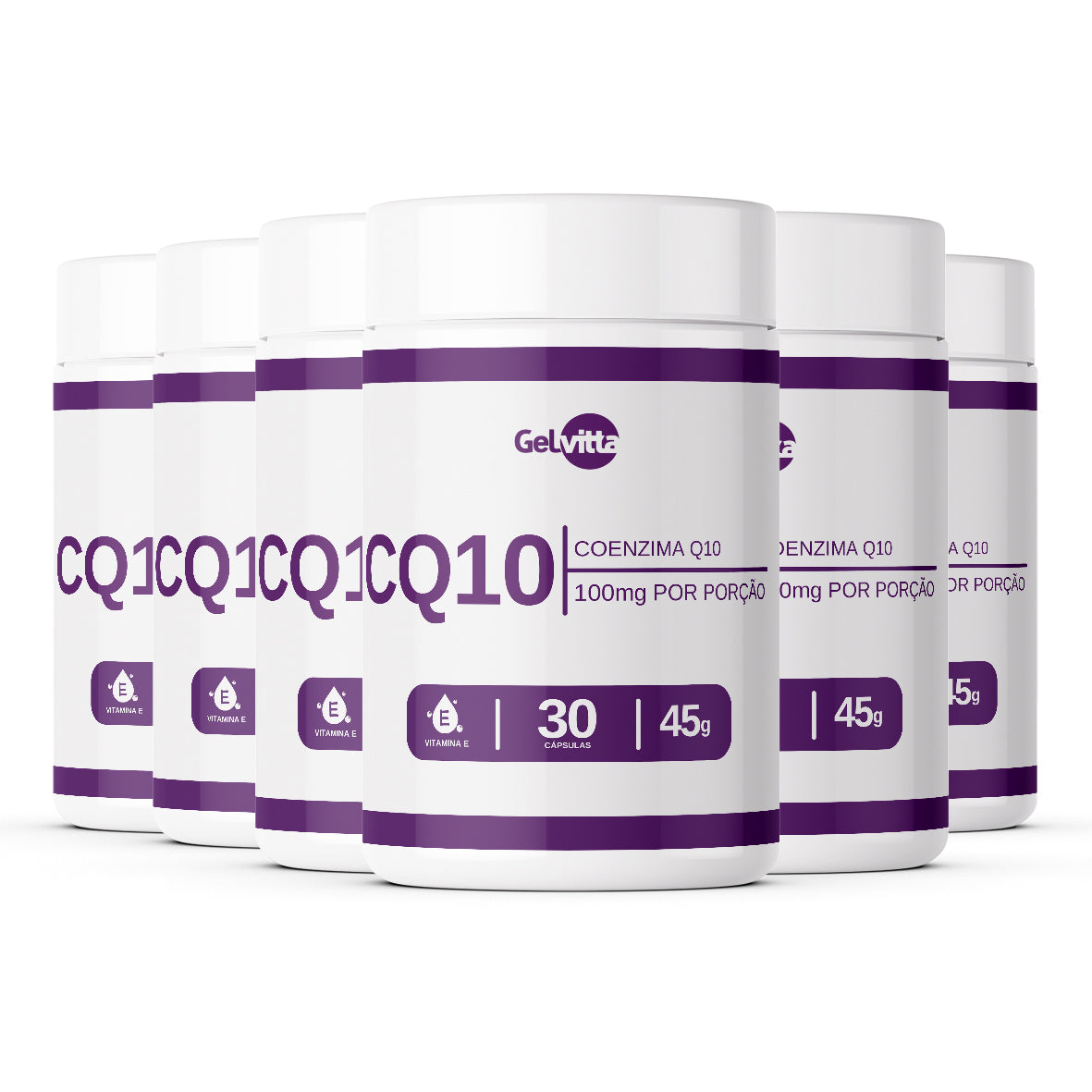 KIT 6X COENZIMA Q10 - SUPER SUPLEMENTO CoQ10 - SAÚDE DO CORAÇÃO